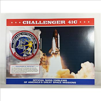 CHALLENGER 41C (Shuttles 2nd Launch) NASA Space Mission Emblem Patch ...