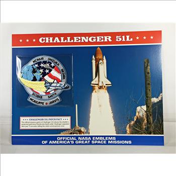 CHALLENGER 51L (7 Person Crew Died) NASA Space Mission Emblem Patch ...