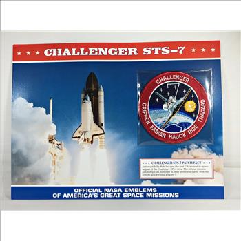 CHALLENGER STS-7 (First Woman in Space) NASA Space Mission Emblem Patch ...