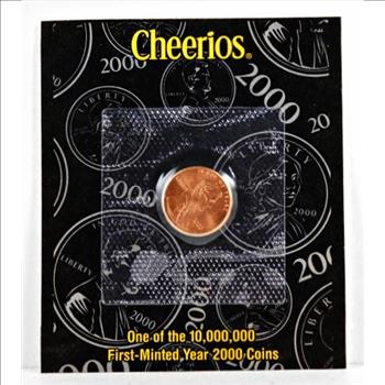CHEERIOS PENNY!*2000 Uncirculated Lincoln Head Memorial Cent*Sealed ...
