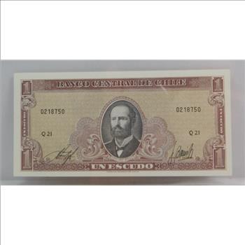 Chile 1 Escudo Crisp Note | Property Room
