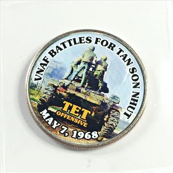 Colorized Kennedy Half Dollar Commemorative of the Vietnam War*Vnaf ...