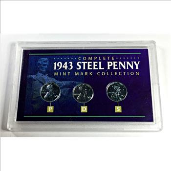 Complete 1943 Steel Penny Mint Mark Collection*WWII Issue*1943-P, 1943 ...