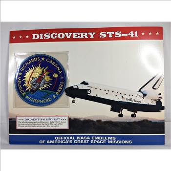 DISCOVERY STS-41 (Ulysses Satellite Released) NASA Space Mission Emblem Patch*Encased in 9" x 11 ...