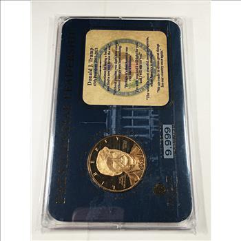 Donald J. Trump Commemorative Medallion*24K Gold Layered*Only 9,999 ...