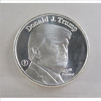 Donald J. Trump Silver Round*45th President*1oz .999 Fine Silver | Property Room