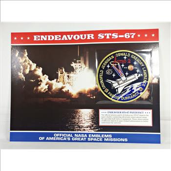 ENDEAVOUR STS-67 (Conducted Ultraviolet Observations) NASA Space Mission Emblem Patch*Encased in ...