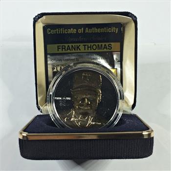 Frank Thomas MLB 1oz .999 Fine Proof Silver w/ 24K Gold Highlights ...