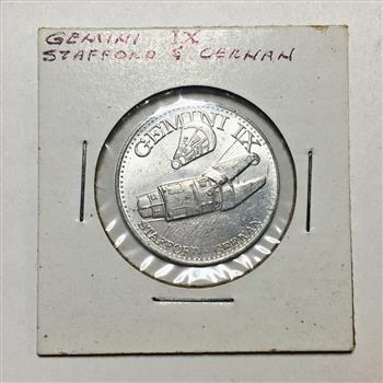 Gemini IX Medallion*Man in Space*Aluminum*26mm | Property Room