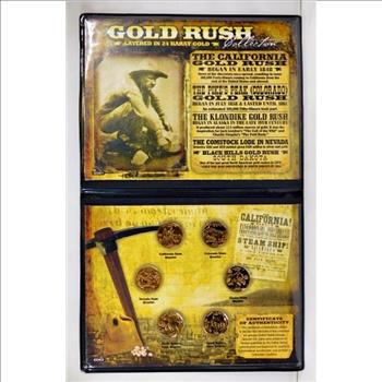 Gold Rush Quarter Collection*Layered in 24K Gold*Six Quarters ...