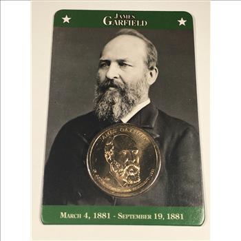 James Garfield Presidential Commemorative Dollar*Brilliant Uncirculated ...