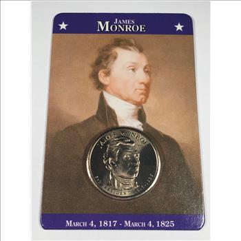 James Monroe Presidential Commemorative Dollar*Brilliant Uncirculated ...