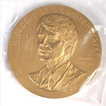 Jimmy Carter High Relief Bronze Commemorative Medallion*Over 7oz ...