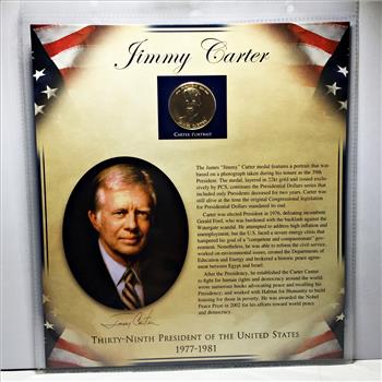 Jimmy Carter Presidential Uncirculated Commemorative Medallion*Encased ...