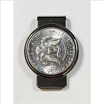 Kennedy Half Dollar Mounted Onto Money Clip | Property Room