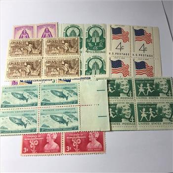 Large Lot of Vintage 3c and 4c US Stamps*In Original Postal Cellophane ...