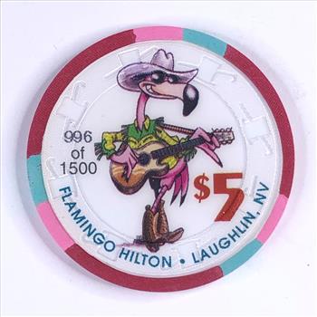 Limited 1997 Edition $5 Gaming Token*Country Music Flamingo*#996 of ...