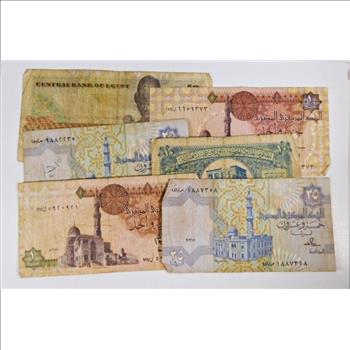 Lot of 11 Egyptian Bank Notes*Various Denominations and Grades ...