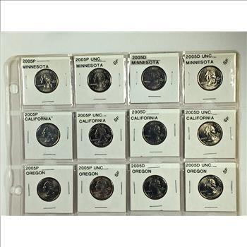 Lot of 20 2005 Commemorative State Quarters*About Half of These Coins ...