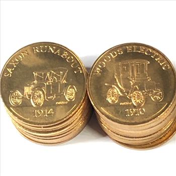 Lot of 25 "Antique Car Collection" Tokens*Series 3*With New Collector's ...