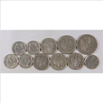 Lot of Eleven German Coins*Various Denominations*High Grade | Property Room