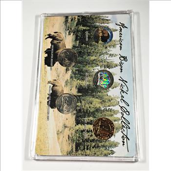 Lot of Five 2005-P & D American Bison Commemorative Nickels*24K Gold ...