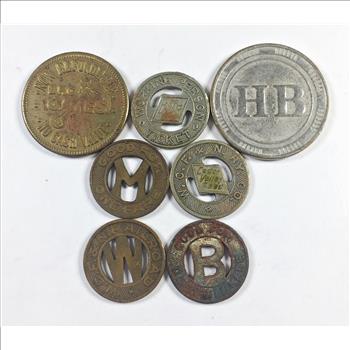 Lot of Six Tax and Trade Tokens | Property Room