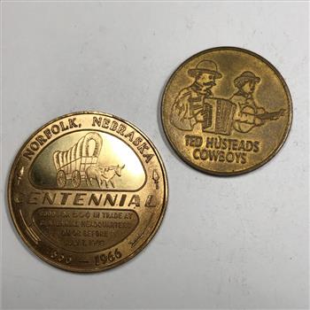 Lot of Two Commemorative Medallions: Wall Drug, South Dakota and ...