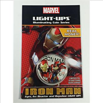 MARVEL IRON MAN Light Up*New In Original Packaging*Shield Lights Up ...