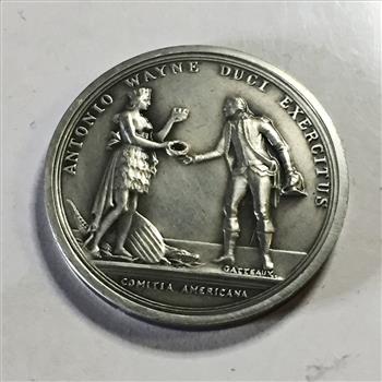 Medal Awarded to Brigadier General Anthony Wayne For the Victory at Stony Point 1779*1.5" Pewter ...