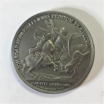 Medal Awarded to Lt. Col. John Eager Howard For Victory at Cowpens 1781 ...