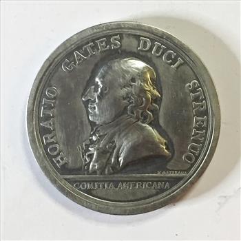 Medal Awarded to Major General Horatio Gates For the Victory at ...