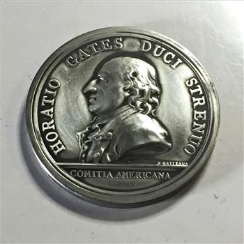 Medal Awarded to Major General Horatio Gates For the Victory at ...