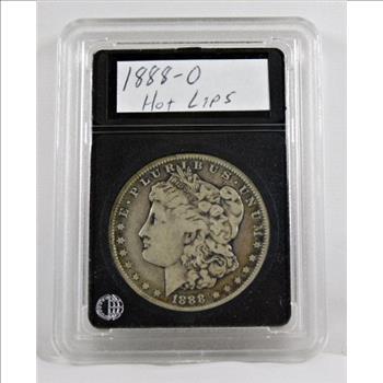MINT ERROR - 1888-O Morgan Silver Dollar - Double Die Obverse Hot Lips | Property Room