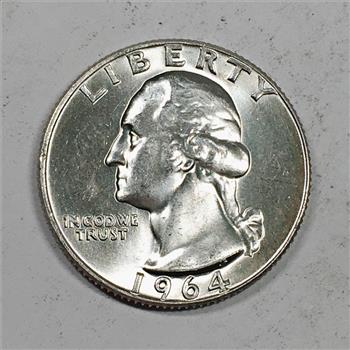 MINT ERROR*1964-D Silver Washington Quarter*Lamination Error | Property ...