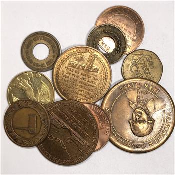 Mixed Lot of Tokens Including Holed Tokens | Property Room