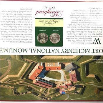 National Park Quarter Display Board featuring Fort McHenry Uncirculated ...