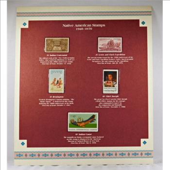 Native American Stamps 1948-1970*In 9" by 11" Storyboard | Property Room