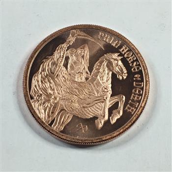 One Ounce .999 Fine Copper Round*The Four Horsemen of the Apocalypse ...