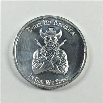 One Ounce .999 Fine Silver*Guns Up America*In God We Trust*Your Right ...