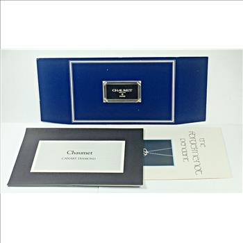 One Ounce Proof Sterling Silver Gem-Ingot with Canary Diamond Gem ...