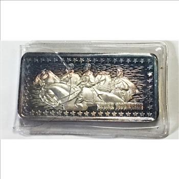 One Troy Ounce .999 Fine Proof Silver Bar*Commemorating Stone Mountain ...