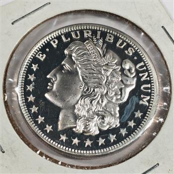 One Troy Ounce .999 Fine Proof Silver Round*Morgan Dollar Design ...