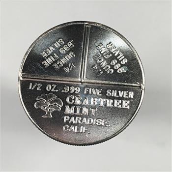 One Troy Ounce .999 Fine Silver Breaker Round*Crabtree Mint*Paradise ...