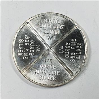 One Troy Ounce .999 Fine Silver Breaker Round*Silver Trade Unit ...