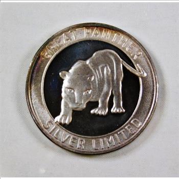 One Troy Ounce .999 Fine Silver: Great Panther*Silver Limited Round ...