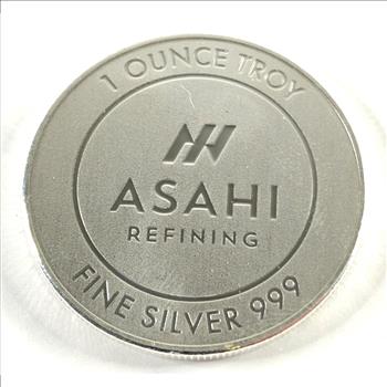One Troy Ounce .999 Fine Silver Round*Asahi Refining | Property Room