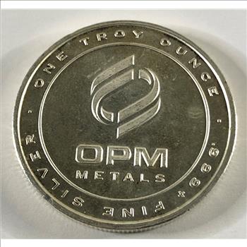 One Troy Ounce .999 Fine Silver Round*Made in the USA*OPM Metals ...