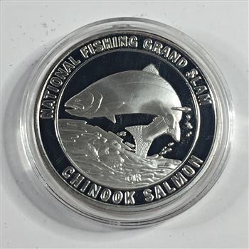 One Troy Oz .999 Proof Silver North American Fishing Club Commemorative ...