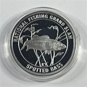 One Troy Oz .999 Proof Silver North American Fishing Club Commemorative ...